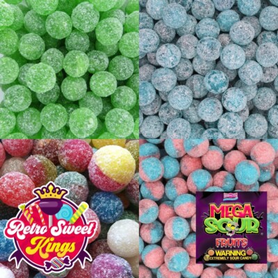 Mega Sours Sweets Barnetts Pick N Mix Retro Hard Boil Sweet Christmas ...