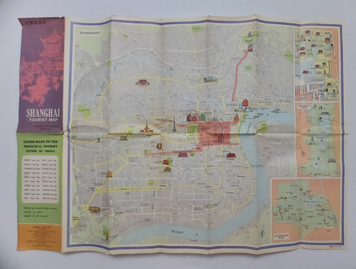 Shanghai Tourist Map In Shanghai Maps, China: Tourist Attractions,