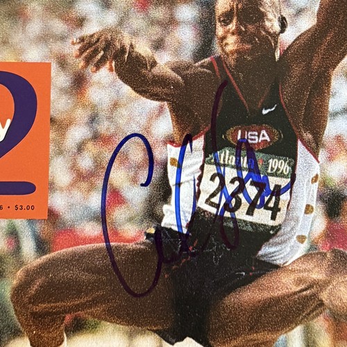 Olympian Carl Lewis Autographed In Person SI Magazine With POA | eBay
