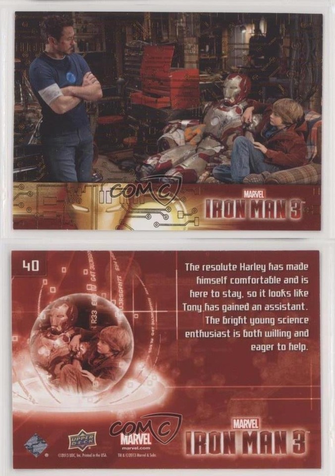 2013 Upper Deck Marvel 3 Palladium Poisoned Foil Iron Man Movie #40 9aj ...