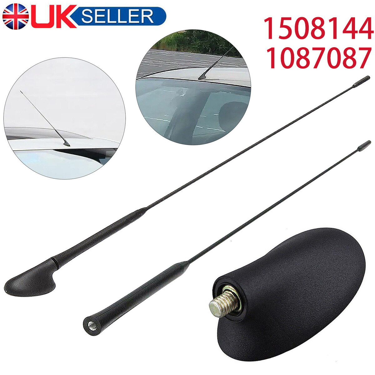Antenna Aerial Rod Mass With Base 1508144, 1087087 For Ford Transit Mk7 ...