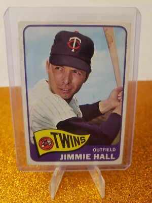 1965 Topps BASEBALL CARD - JIMMIE HALL - MINNESOTA TWINS -#580 High ...