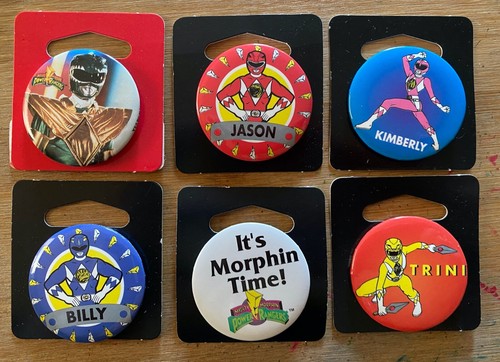 Power Rangers 1993 TV Show Pinback Buttons Mint Condition | eBay