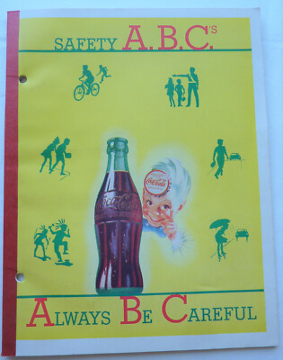 Coca-Cola writing pad - "SAFETY A.B.C's” | eBay