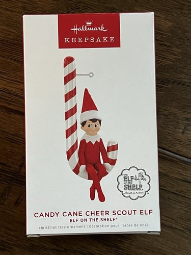 HALLMARK 2022 CANDY CANE CHEER SCOUT ELF ELF ON THE SHELF ORNAMENT | eBay