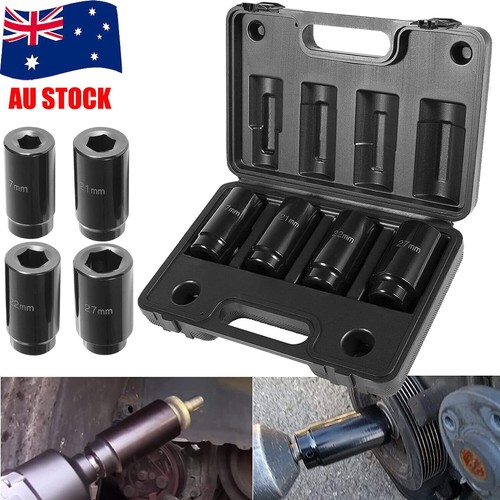 17/21/22/27mm Harmonic Balancer Socket Set 4pcs Crank Bolt Socket Set 1 ...