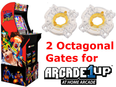 2 Octaongal 8-Way Gates for Arcade1up X-Men vs Street Fighter Marvel vs ...