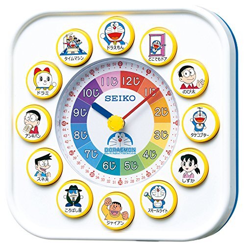 Doraemon Wall and Table Educational Clock CQ319W SEIKO With magnet ...