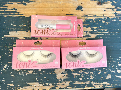 IONI Eyelashes 3D Faux Mink Lashes Natural Lite Wispy Everlasting Lash ...