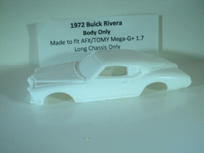 HO Scale Resin Slot Car Body 1972 Buick Rivera White AFX TOMY 1.7 Mega ...