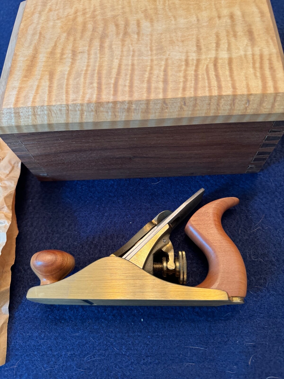 lie nielsen no. 1 bronze bench plane new in original box , with home ...