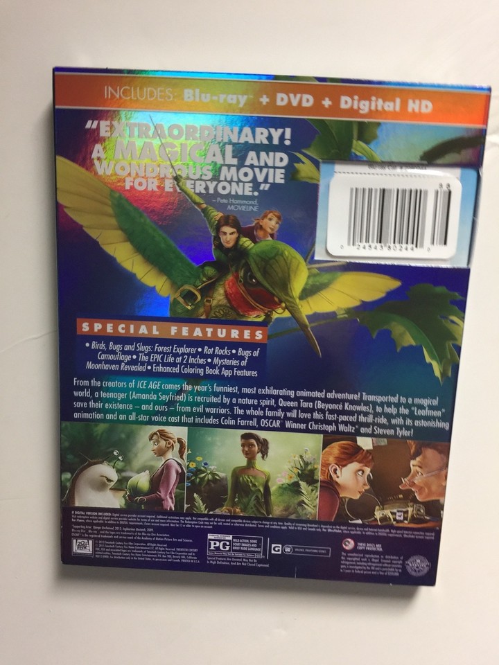 Epic (Blu-ray/DVD, 2013, 2-Disc Set, Digital HD) NEW w/Icons slipcover ...