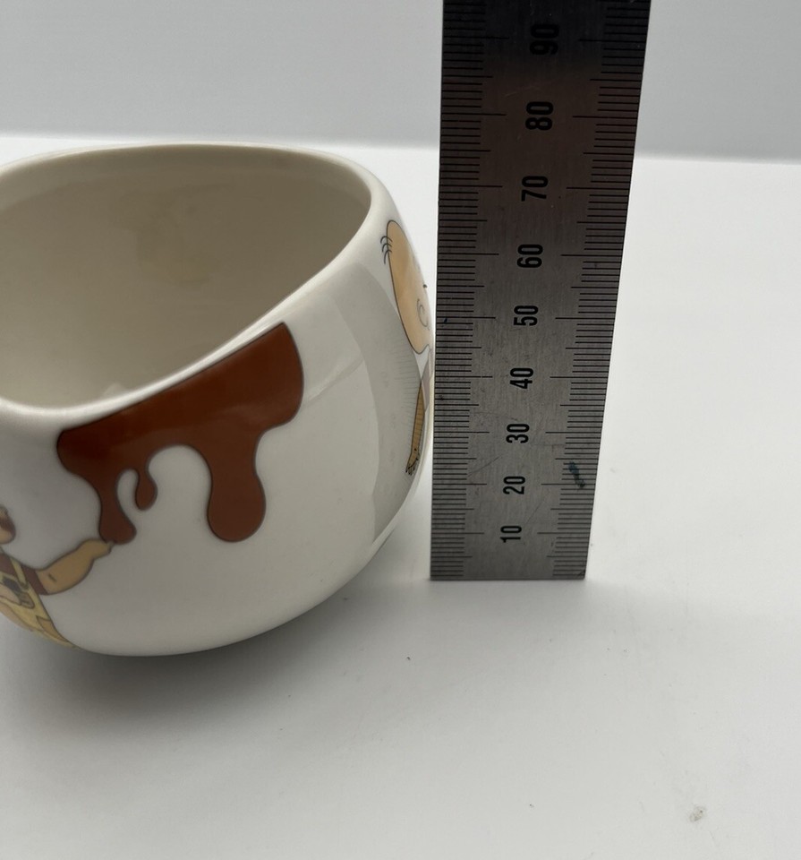 Max Brenner Hug Mug Cup & Saucer Hot Chocolate The Bald Man Ceramic ...