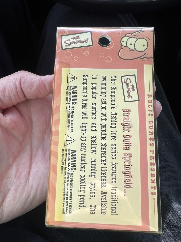 VTG THE SIMPSONS 2002 BLINKY ATOMIC GHOST RELIC FISHING LURE ~ NEW ...