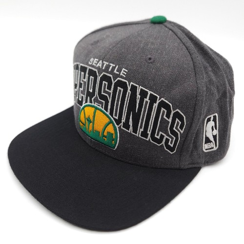 Seattle Supersonics Snapback Hat Mitchell Ness Ball Cap NBA Hardwood ...