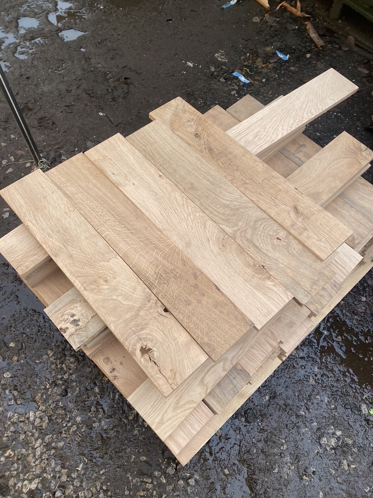 Character OAK Solid timber offcuts hardwood 4Piece pack Character Grade ...