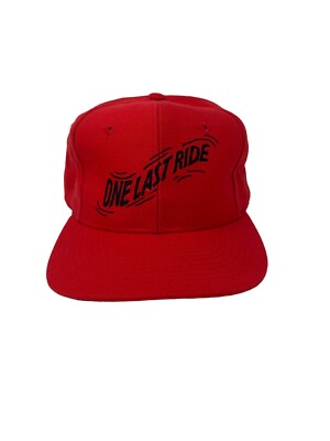 Vintage 'One Last Ride' Baseball Hat Cap Mens SnapBack Red | eBay