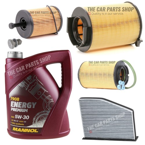 FOR VW CADDY C20 2.0 SDI FULL SERVICE KIT 5L 5W30 & AIR OIL FUEL CABIN ...