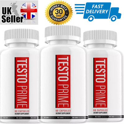 Testo Prime - Natural Test Booster Supplement ( 3X60 Capsules) 3 Month ...
