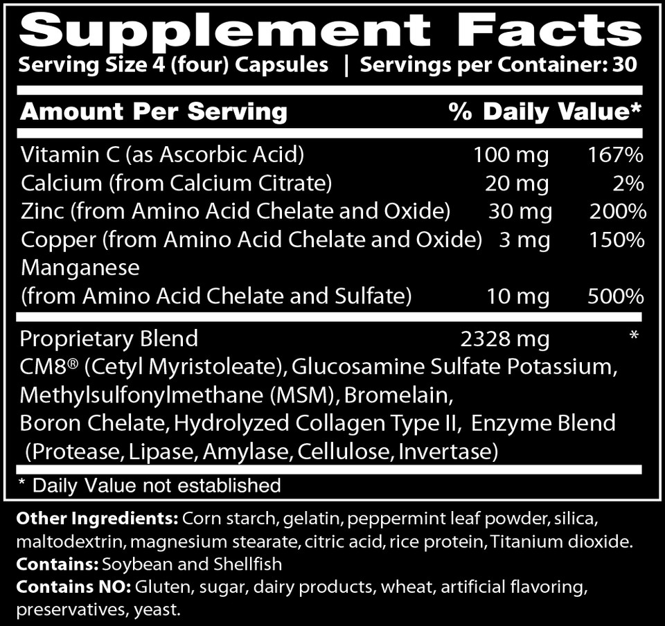 Flexicus with CM8™ All Natural Joint Supplement | eBay