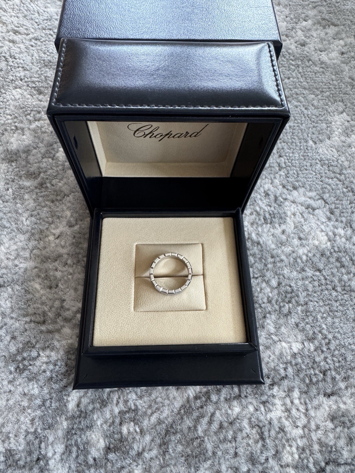 Chopard Ice Cube Ring - 18k White Gold Sz 7.5 (56) - Sku 829834 | eBay