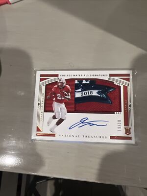 jonathan taylor Auto 2018 College Materials Signatures | eBay