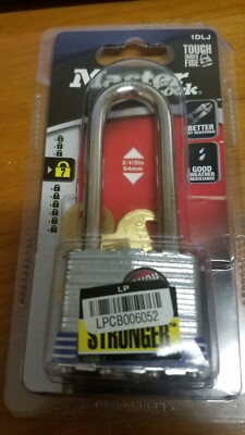 Master Lock Padlock 1DLJ Laminated No. 1 Long Shackle | eBay