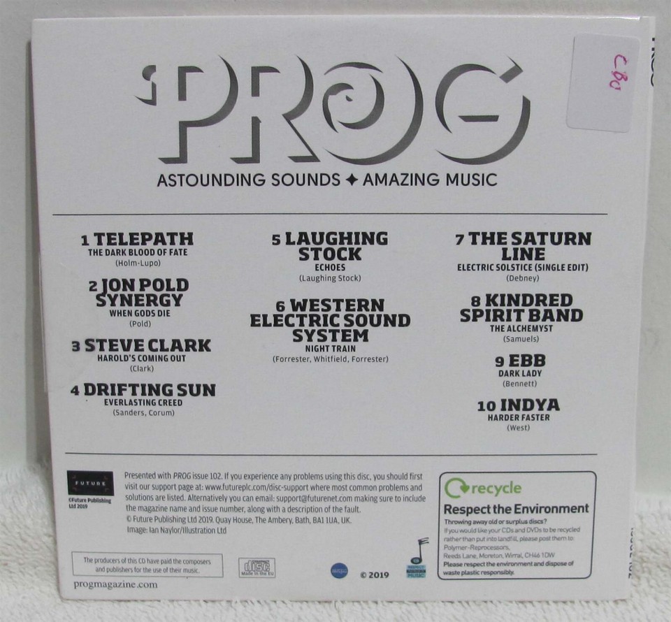 Prog Magazine CD Sampler: "Issue 102-Simple Pleasures" (10 Various Prog ...