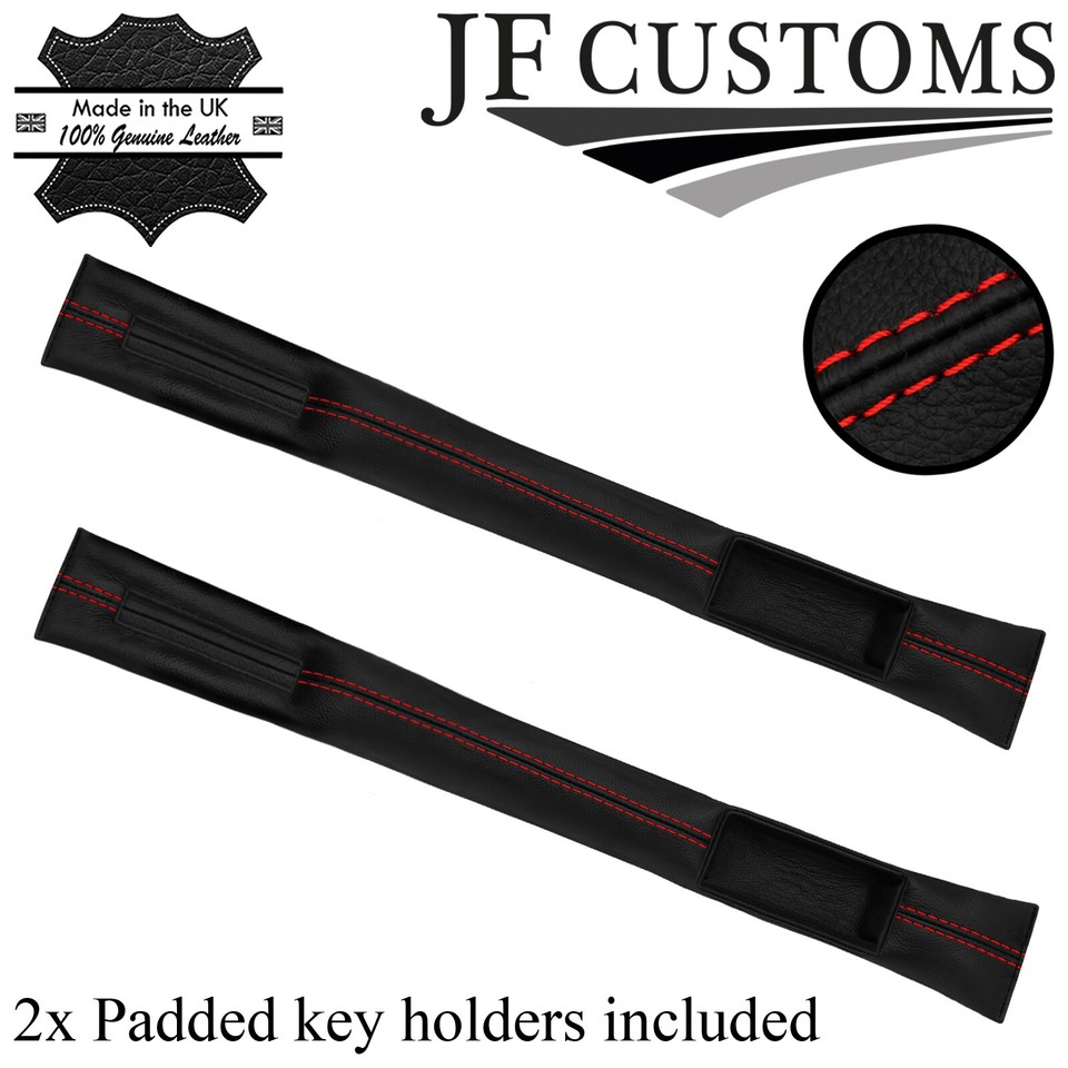 RED STITCH LEATHER 2X CAR KEY HOLDER PROTECTOR FOR LAMBORGHINI DIABLO ...