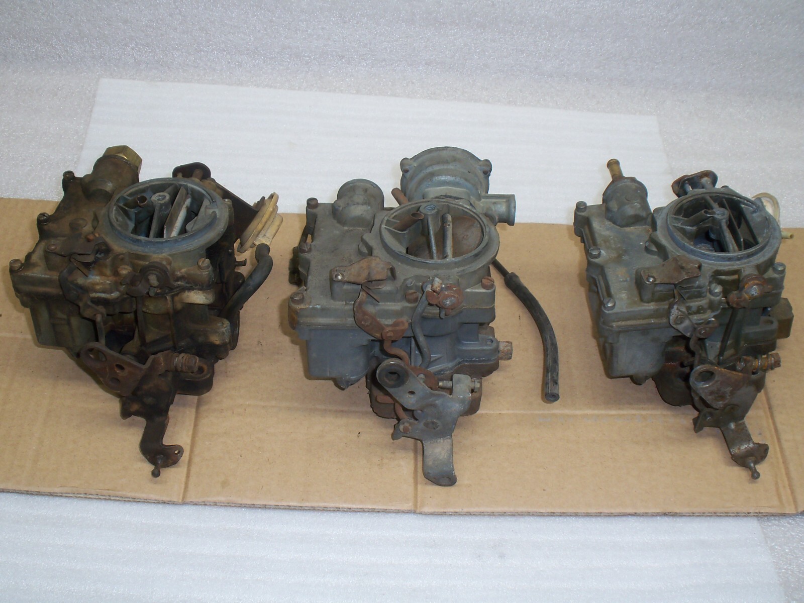 3 Chevy Rochester Carburetor Carb Rat Rod 327 348 tri power 3x2 3 deuce ...