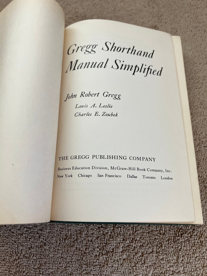 Gregg Shorthand Lot of 3 Shorthand Manual Simplified | eBay