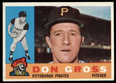 1960 Topps #284 Don Gross Pittsburgh Pirates VG | eBay
