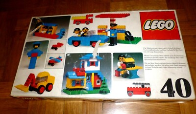 UNIQUE VINTAGE LEGO SET 40 DENMARK 1976 BOXED | eBay