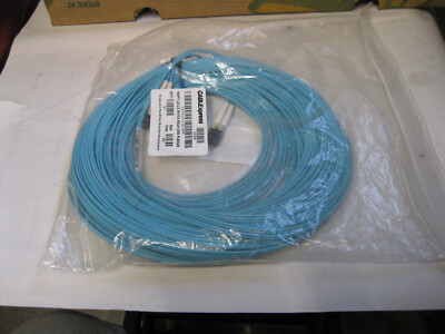 Cablexpress 150FT LC/LC 50/125 Aqua OM4 Plenum Fiber Optic Patch Cable ...