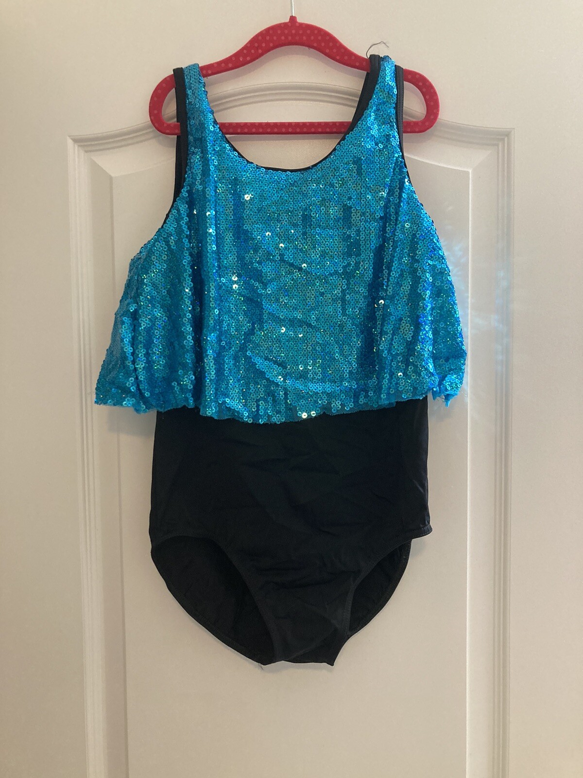 Weissman Dance Costume Sz Large Child Electric Blue J… - Gem