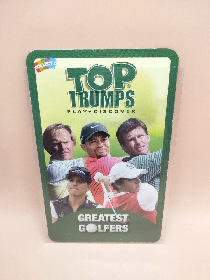 2022 Top Trumps Greatest Golfers (you pick) pack fresh GOLF cards Free ...