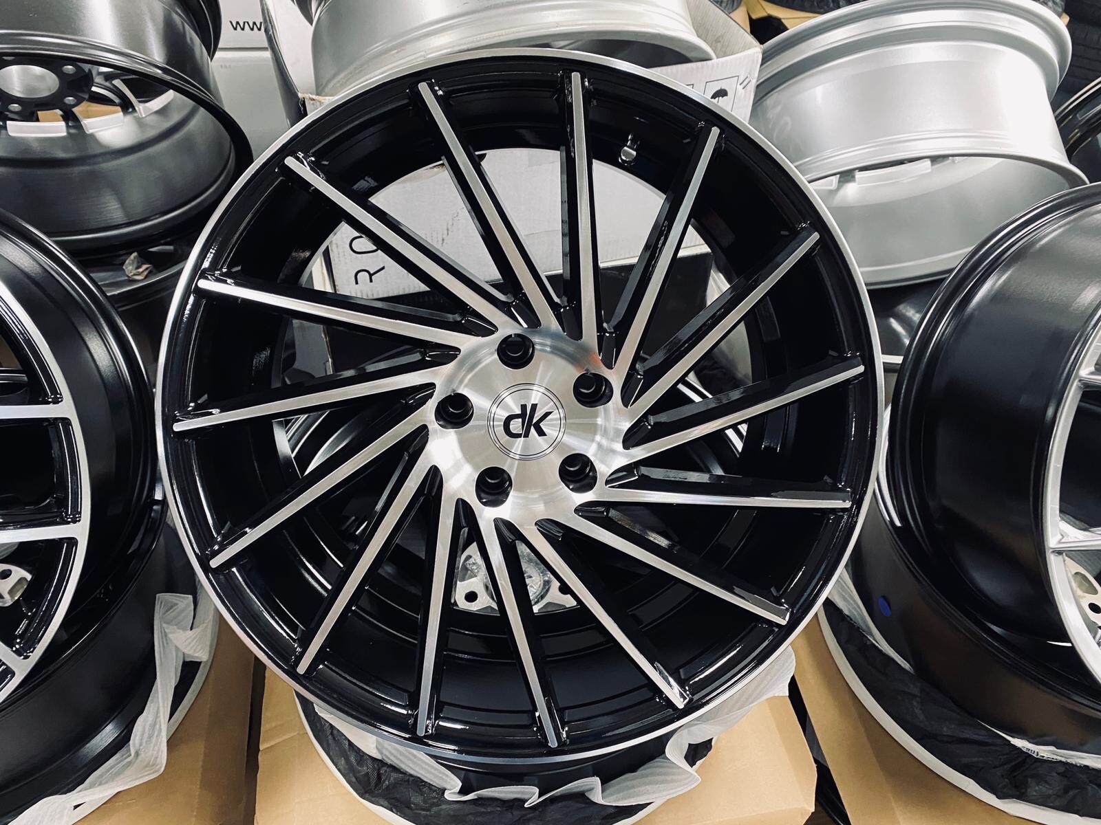 19" DK SPIN ALLOY WHEELS FITS SEAT CUPRA SKODA OCTAVIA WITH TYRES 5X112 ...