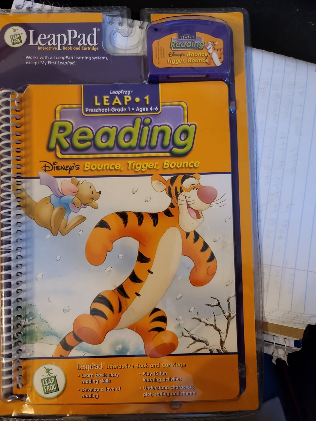 LeapFrog LeapPad Reading Leap 1 BOUNCE TIGGER BOUNCE Book & Cartridge ...