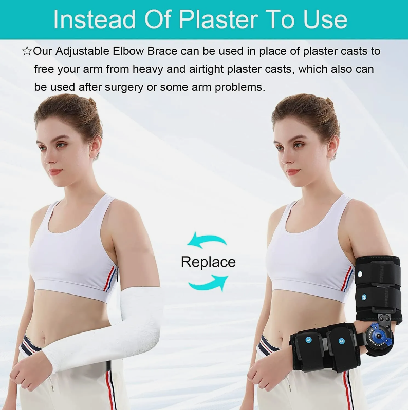ROM hinged Elbow Brace Arm Support Splint Immobilizer, Right or Left | eBay