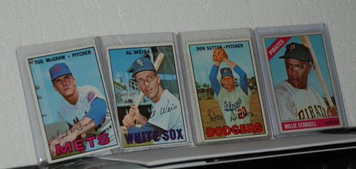 1967 Topps Baseball Cards: McGraw, Sutton, Weis and Extra, STARGELL | eBay