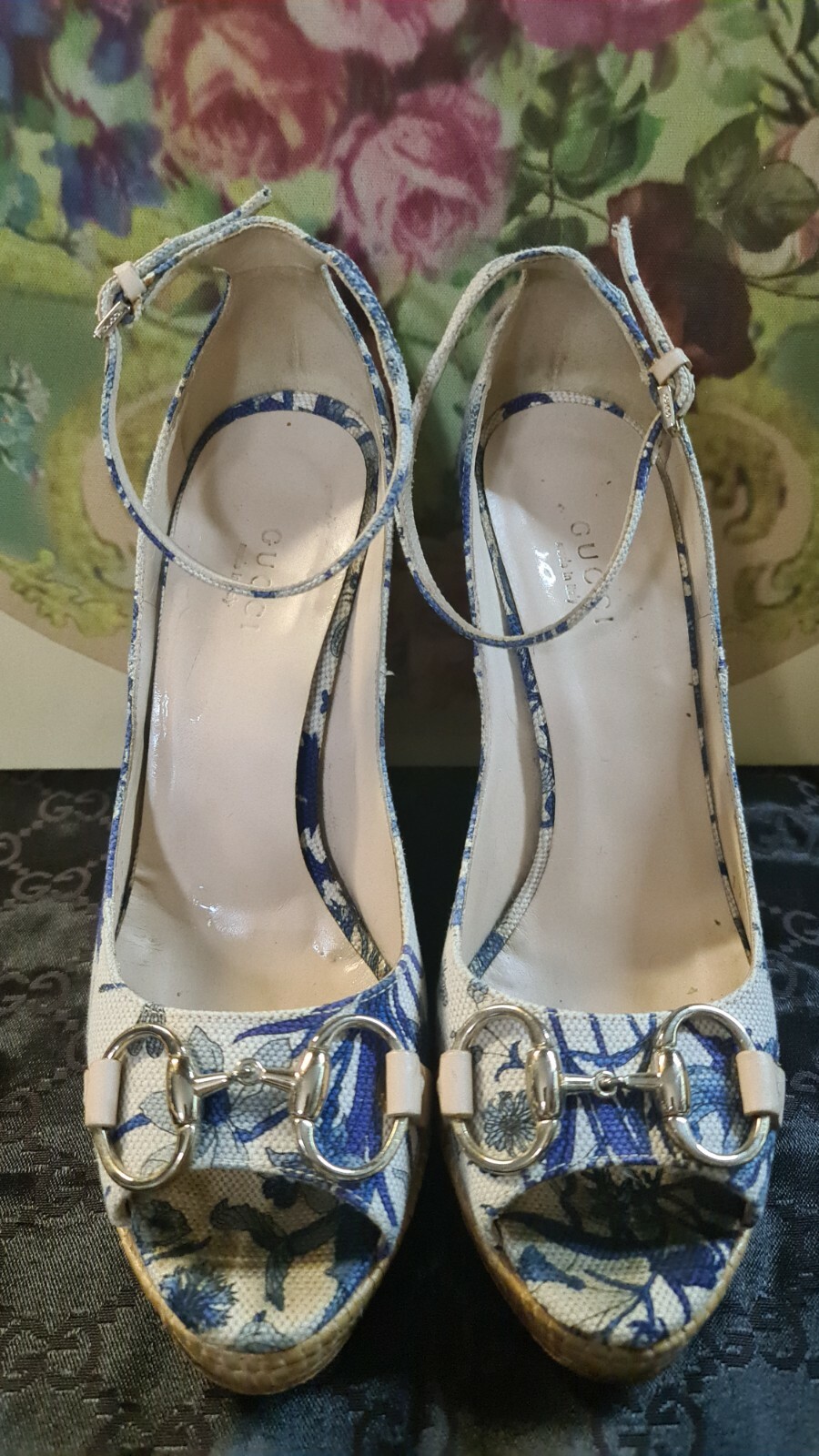 GUCCI Platform High Heels Wedge Sandal Eu. Sz 36.5 ~… - Gem