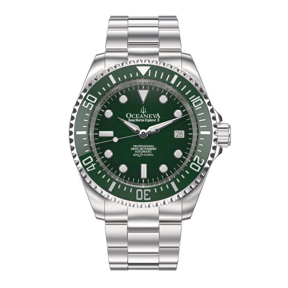 Oceaneva Men's Deep Marine Explorer 1250M Watch Automatic Swiss ...