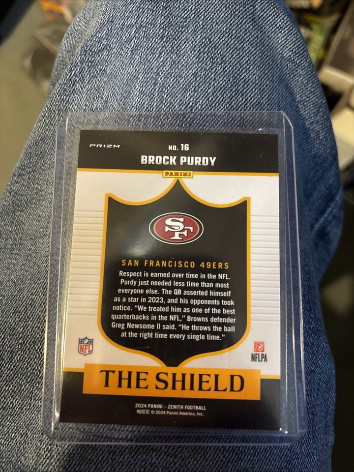 2024 Panini Zenith - Brock Purdy #16 The Shield - 49ers - Case Hit ...