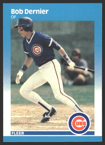Bob Dernier #559 1987 Fleer Glossy Chicago Cubs | eBay
