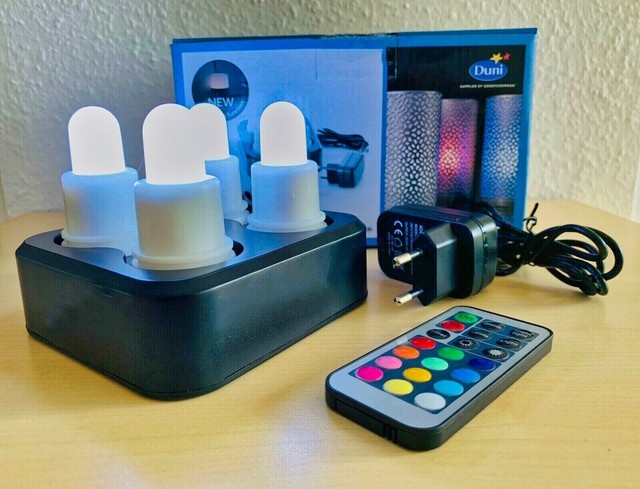 Duni LED Multicolour Kerzen-Set - 4-teilig online kaufen | eBay