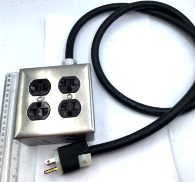 Hubbell 4 Gang Outlet Outdoor Industrial Use Box EUC | eBay