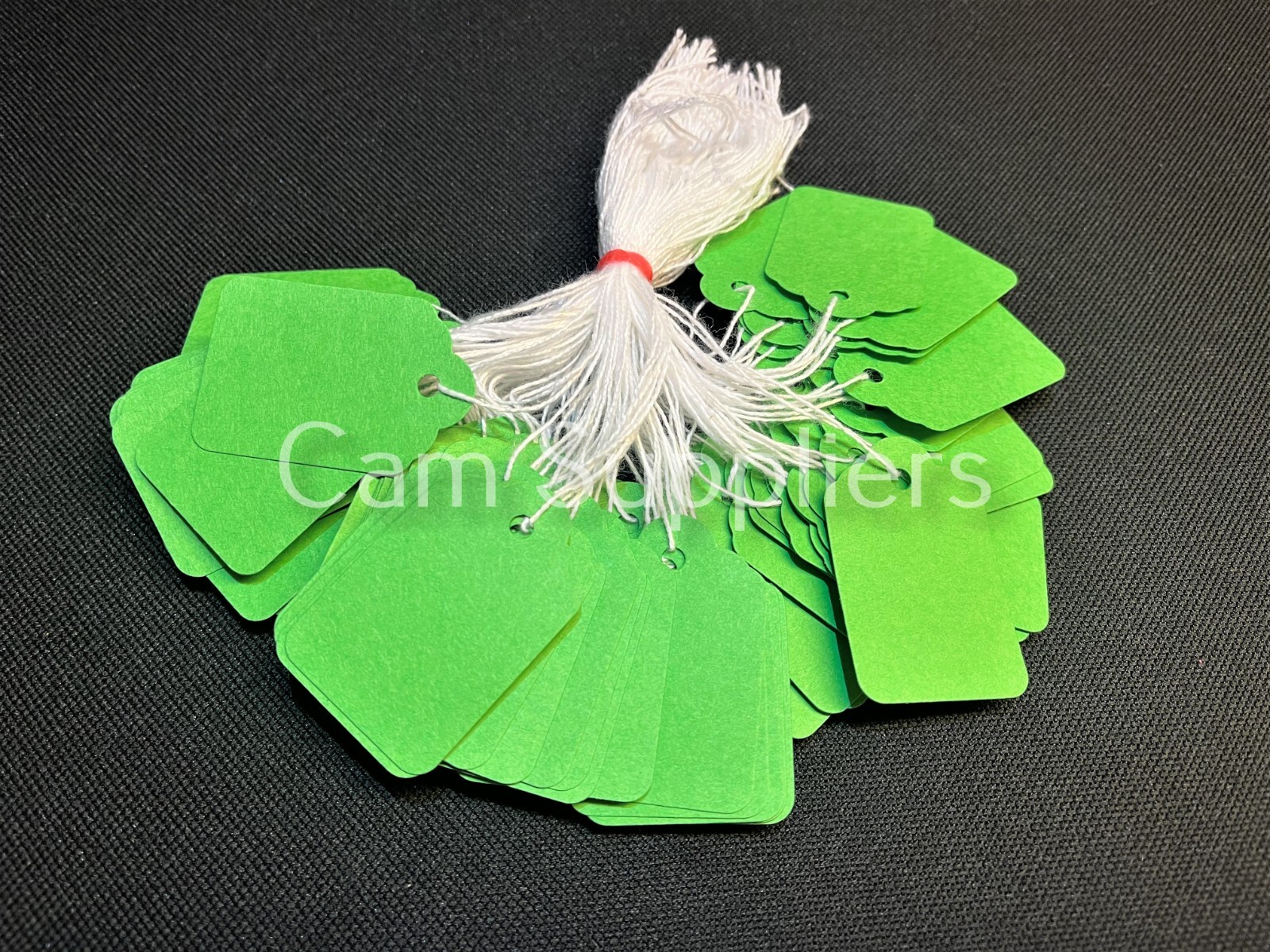 White Strung Tickets 37 x 24 mm Price Tags String Swing Labels 37mm x ...