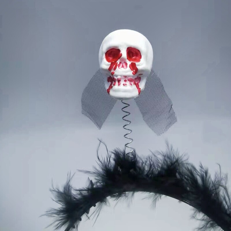 Novelty Headband for Head Skull Hairhoop Scary Hair for Adult K | eBay