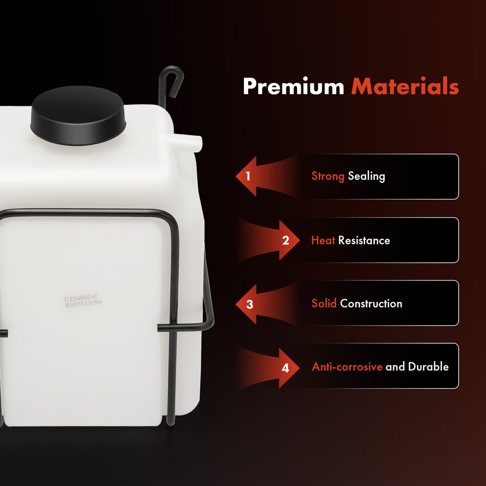 Universal Engine Coolant Recovery Kit with Basket and Cap and Overflow ...
