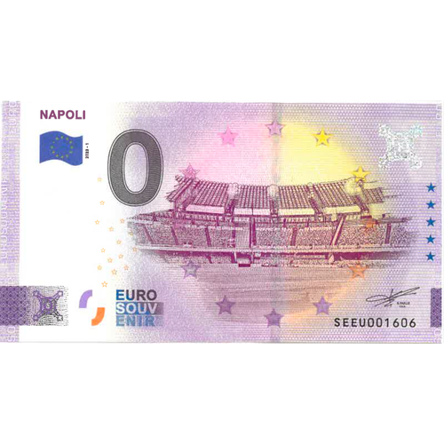 0€ Zero Euro Souvenir Banknote Italy 2023 - Napoli Stadium | eBay